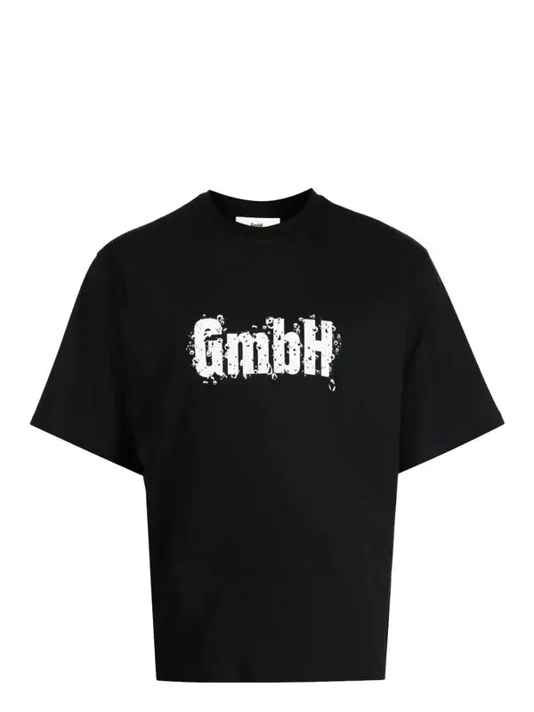 GMBH Logo-print Crew-neck T-shirt - Black
