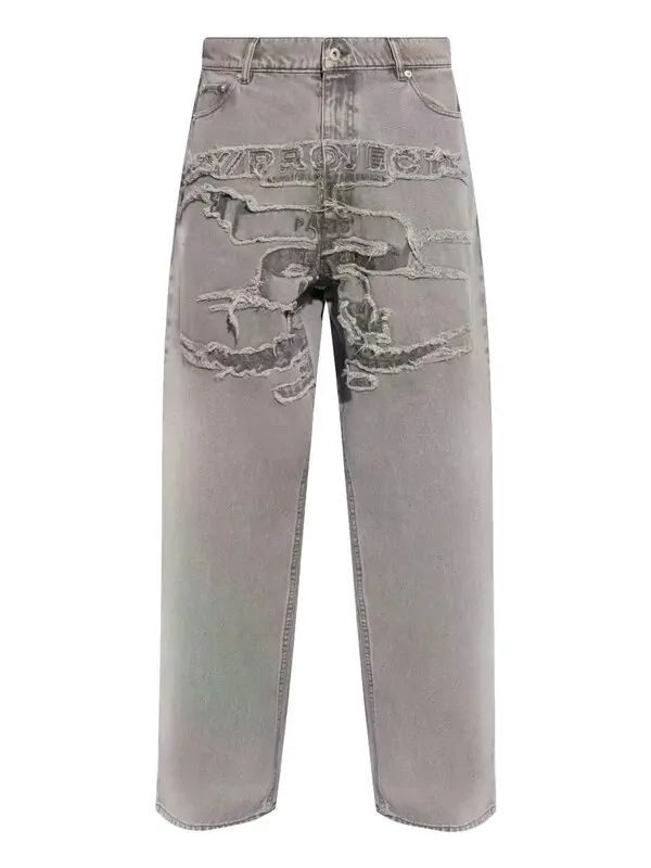 Y/project Beluga Wide Leg Jeans - Grey