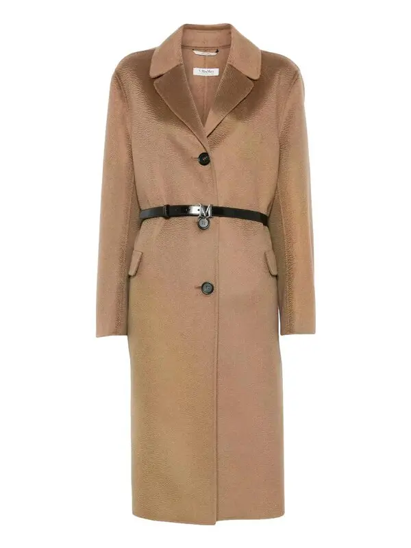 Max Mara Virgin Wool-cashmere Blend Coat - Brown
