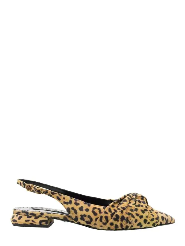 Roberto Cavalli Leopard-print Slingback Pumps - Brown