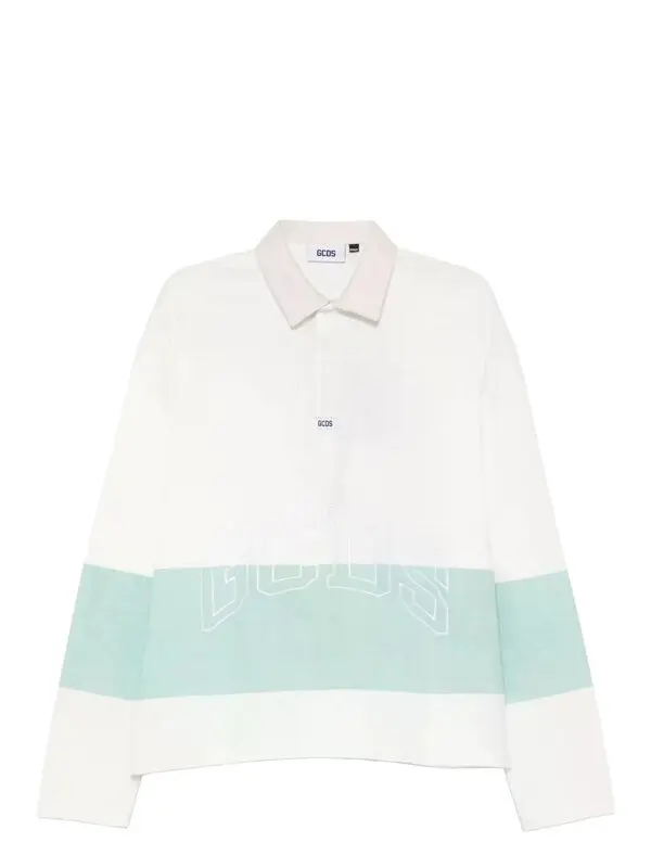 Gcds Lounge Logo Polo Shirt - Neutrals