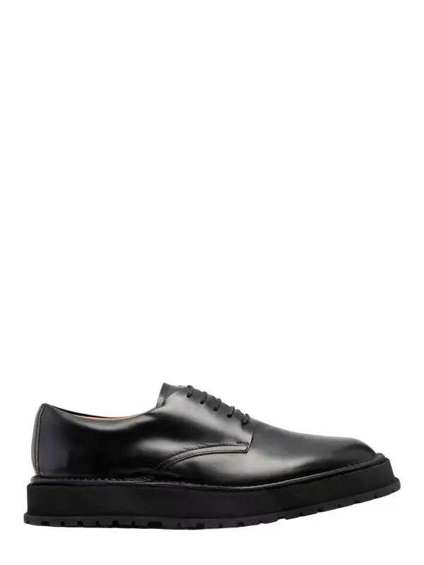 BUTTERO® Lace-up Leather Shoes - Black