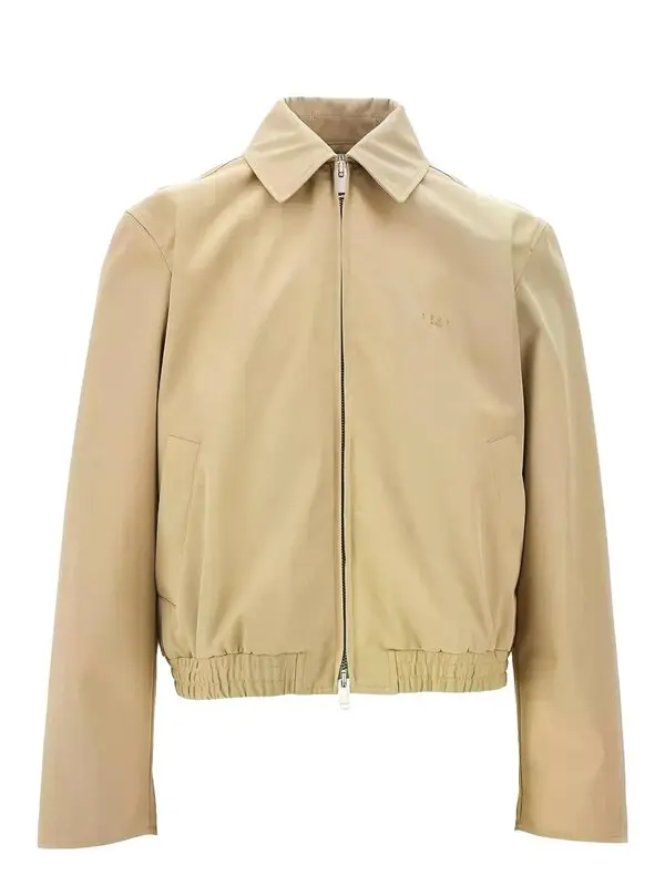 1989 STUDIO Logo-embroidered Bomber Jacket - Neutrals