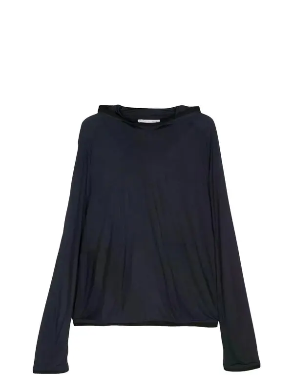 RANRA Fine-knit Hoodie - Blue