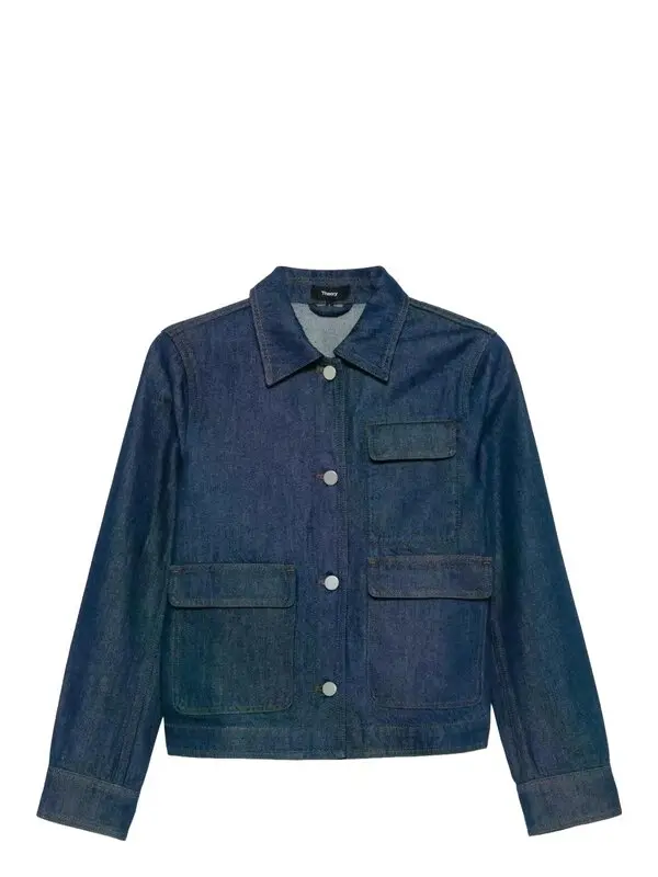 Theory Denim Trucker Jacket - Blue