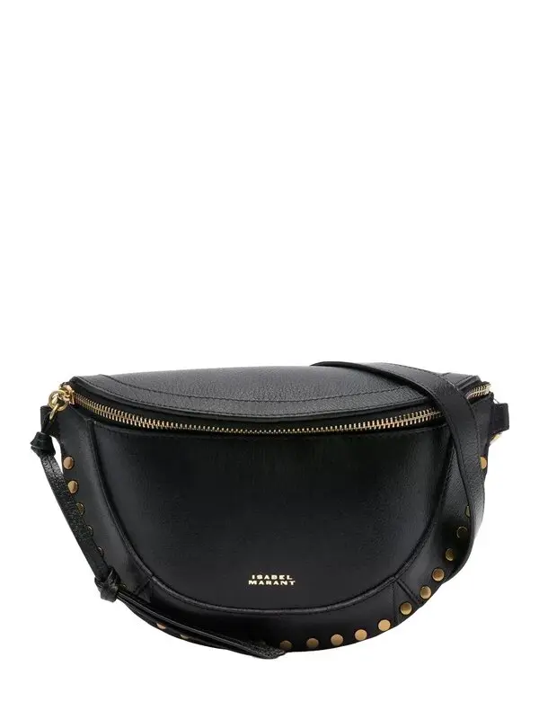 Isabel Marant Étoile Skano Grained-leather Shoulder Bag - Black
