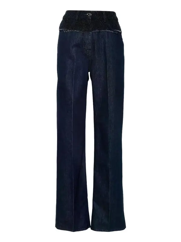 Givenchy Bouclé-paneled Jeans - Blue