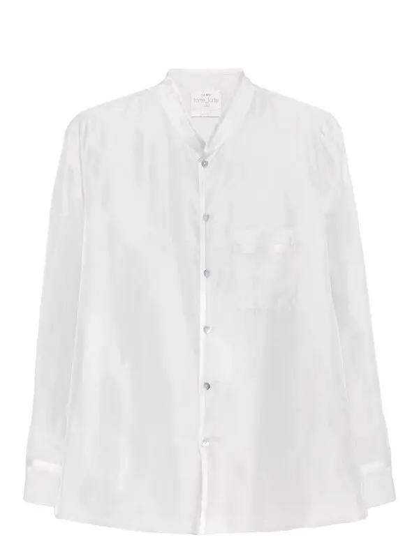 FORTE_FORTE Habotai Shirt - Grey