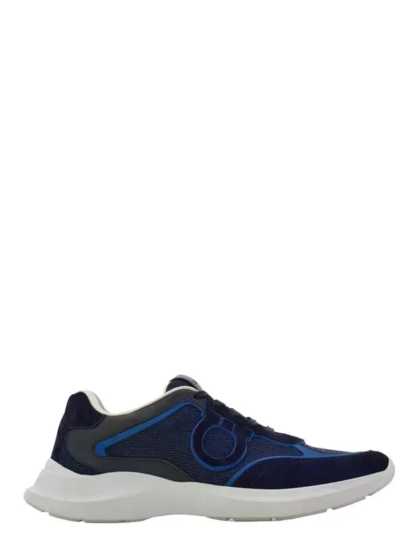 FERRAGAMO Gancini Low-top Sneakers - Blue