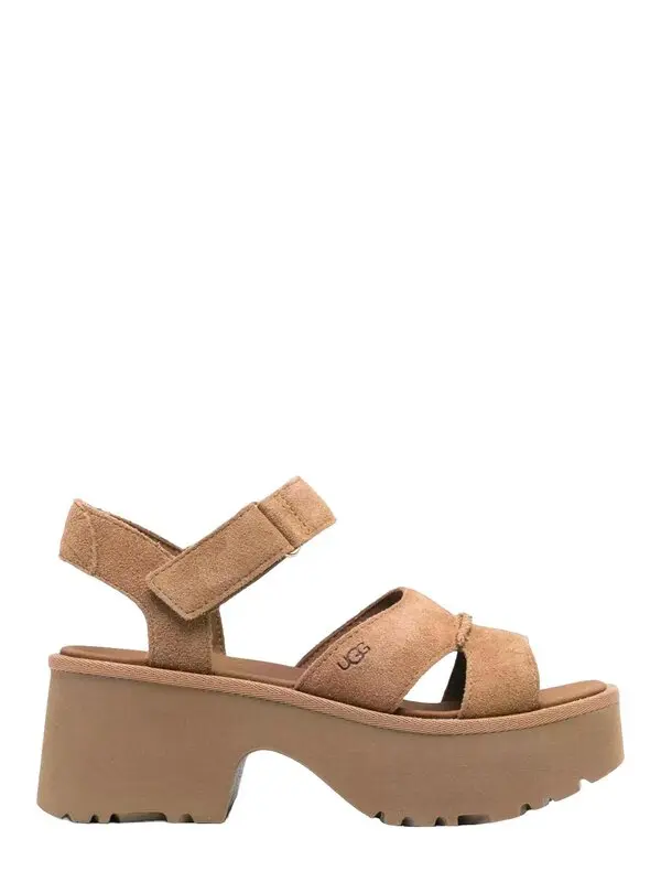 UGG 70mm New Heights Ankle Strap Sandals - Brown