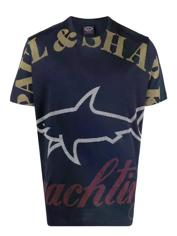 Paul & Shark Maxi Logo-print T-shirt - Blue