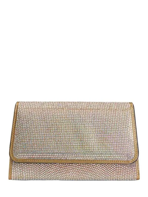 GIUSEPPE ZANOTTI Mini Idha Rhinestone-embellished Bag - Brown