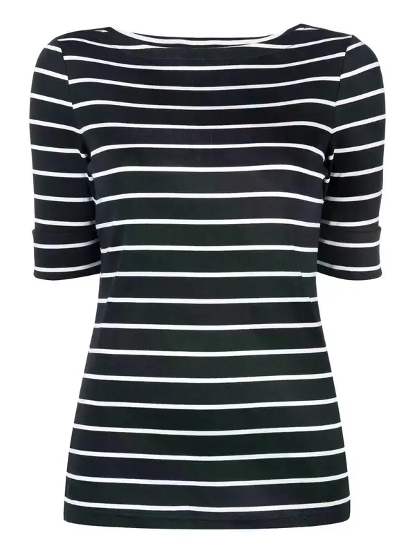 Ralph Lauren Striped Short-sleeve Top - Blue