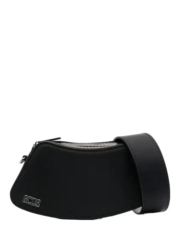 Gcds Logo-lettering Shoulder Bag - Black