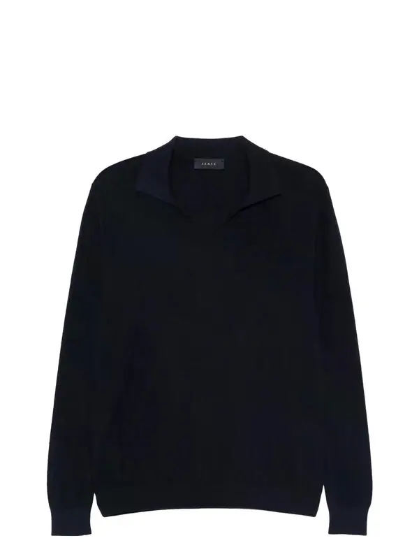 Sease Spread-collar Top - Blue
