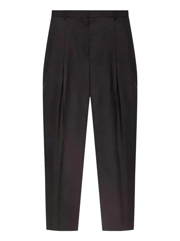 Paul Smith Tapered-leg Wool Trousers - Black