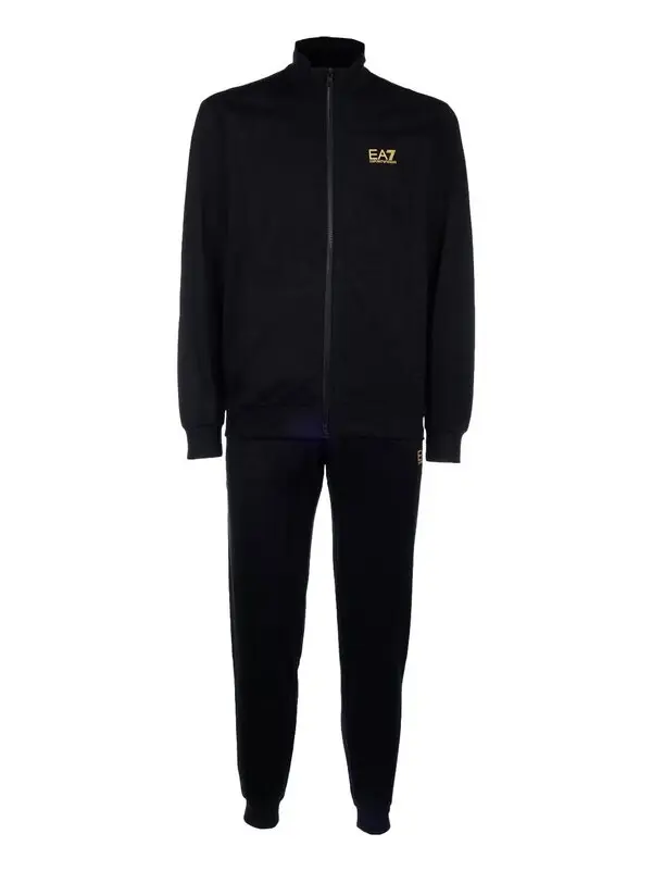 EA7 Logo-print Tracksuit - Black