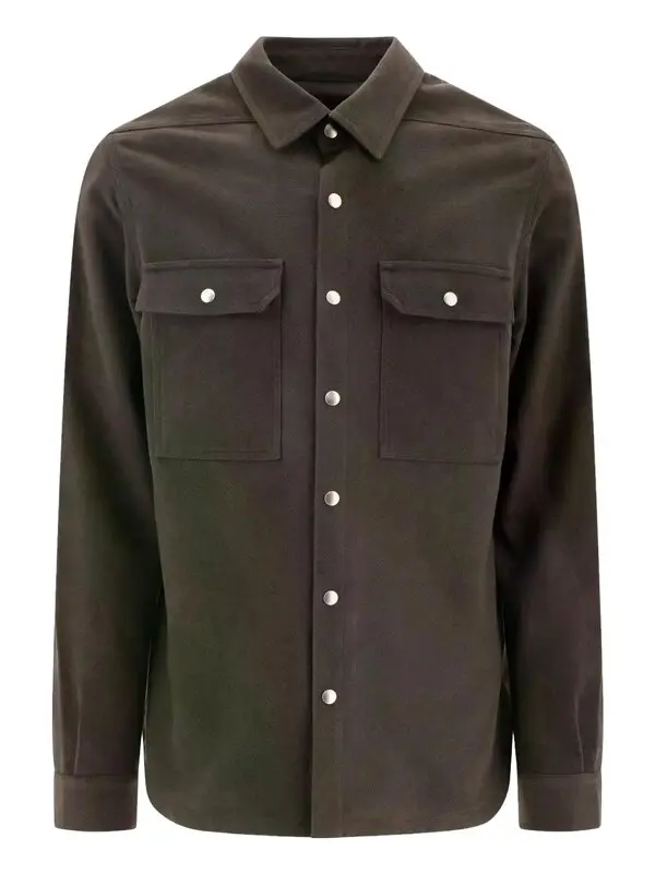 Rick Owens Buttoned Shirt Jacket - Grey