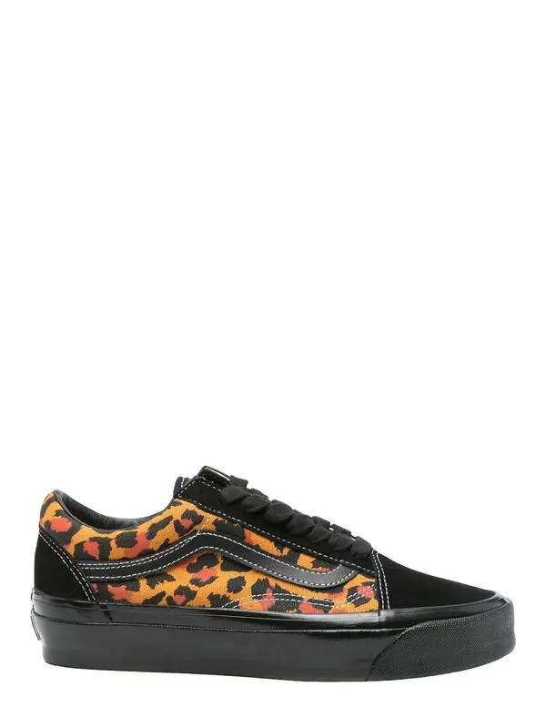 VANS Premium Old Skool Leopard-print Sneakers - Black