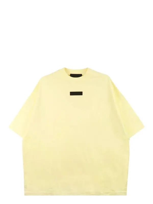 Fear Of God Logo-appliqué Cotton T-shirt - Yellow