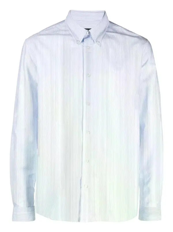 A.p.c. Striped Cotton Shirt - Blue