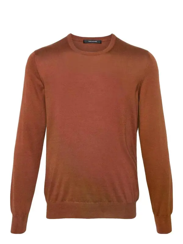 Tagliatore Crew-neck Jumper - Brown
