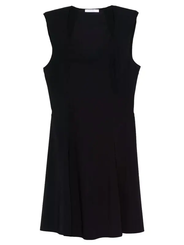 Patrizia Pepe Flared Mini Dress - Black
