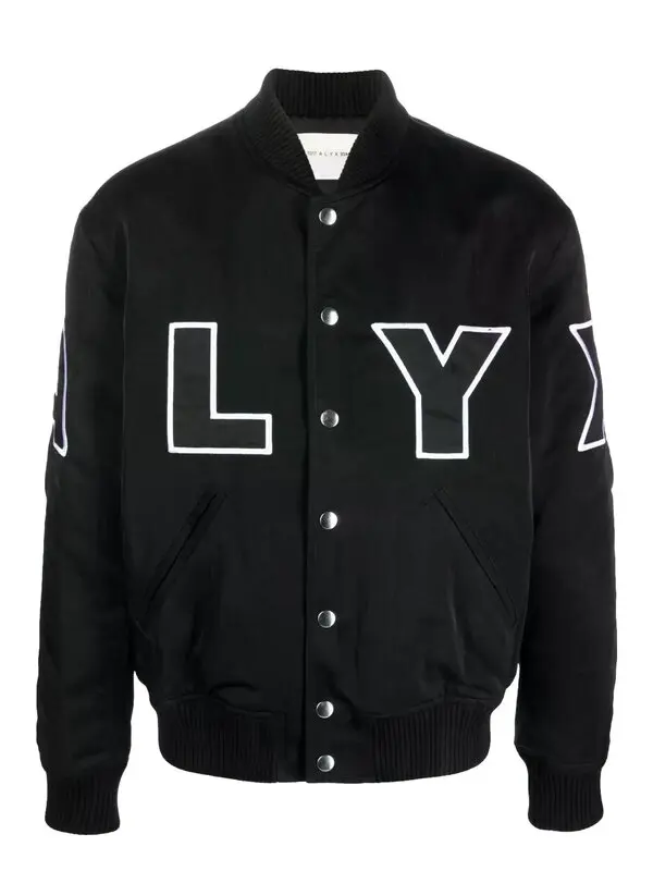 1017 Alyx 9sm Logo-patch Bomber Jacket - Black