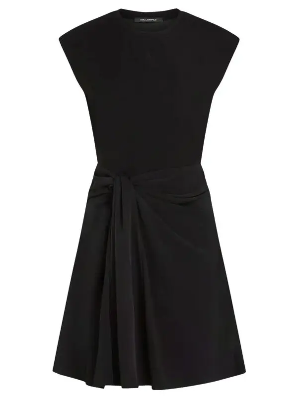 Karl Lagerfeld Panelled Dress - Black