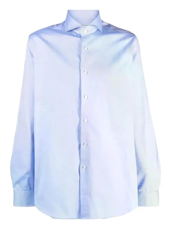 XACUS Buttoned-up Cotton Shirt - Blue