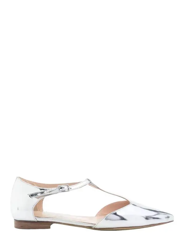 P.a.r.o.s.h Patent Ballet Flats - Silver