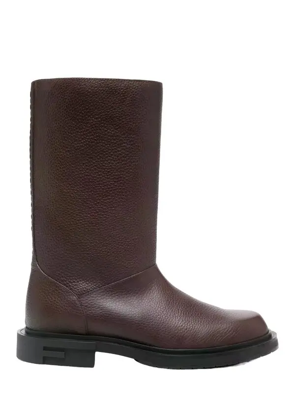 Fendi Frame Boots - Brown