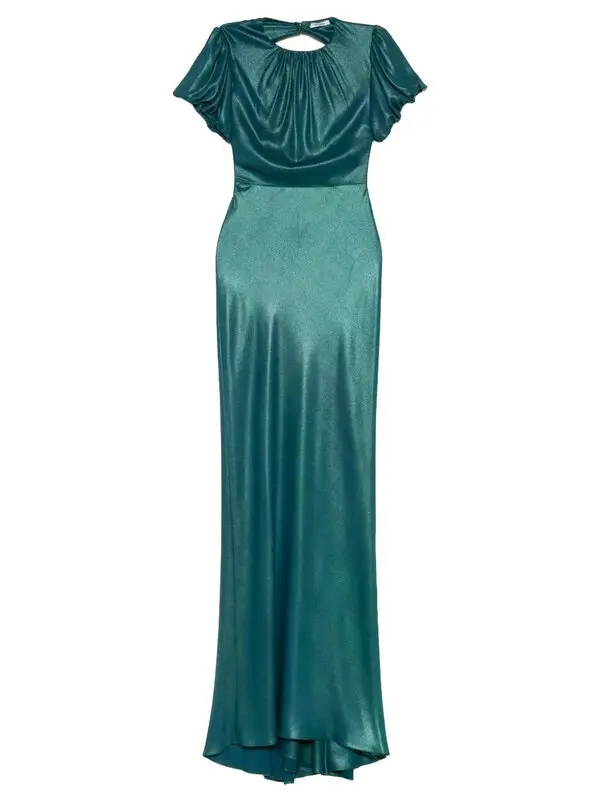 PARLOR Open-back Maxi Dress - Blue