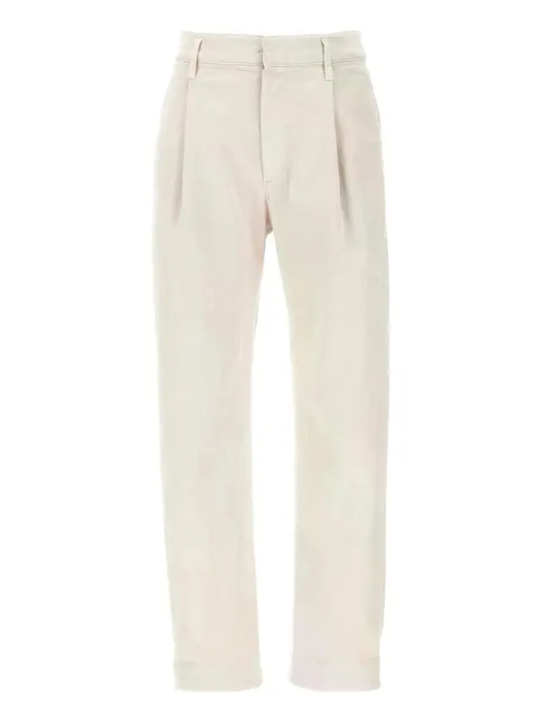 Brunello Cucinelli Cotton Trousers - Neutrals