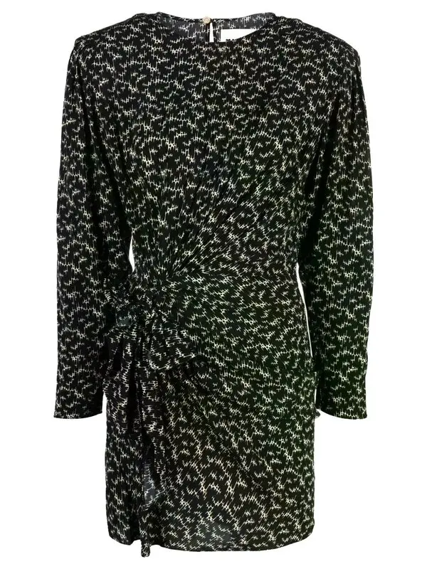 MARANT ETOILE Dulce Abstract-print Dress - Black