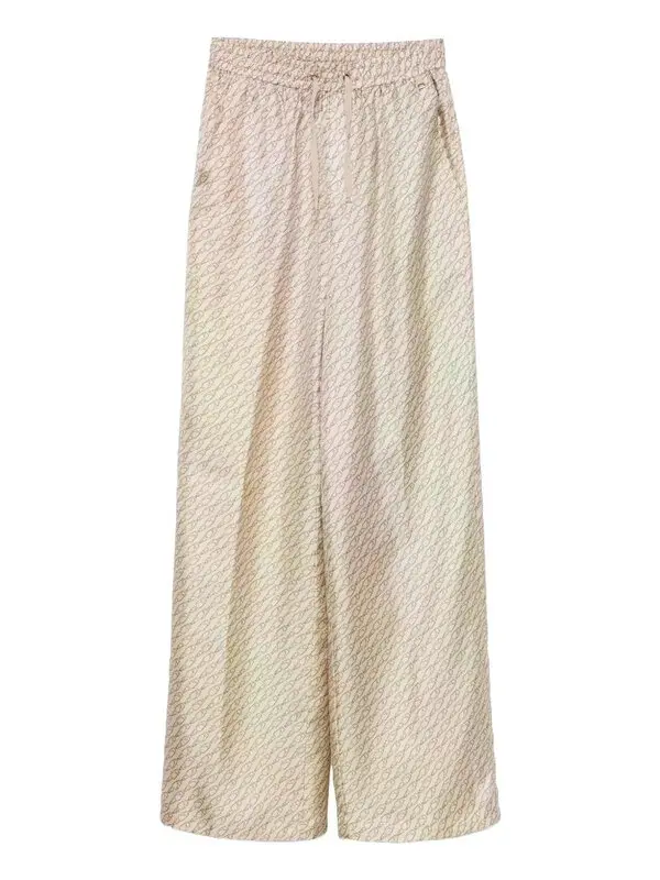 Herno Hanging Hook-print Trousers - Neutrals