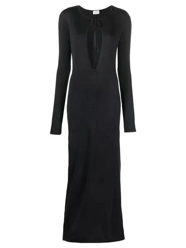 Magda Butrym Silk Maxi Dress - Grey