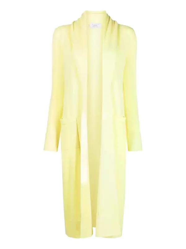 TEDDY CASHMERE Venezia Open-front Cashmere Cardigan - Yellow