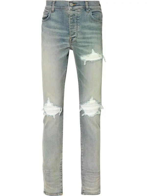 Amiri Mx1 Ultrasuede Jeans - Blue