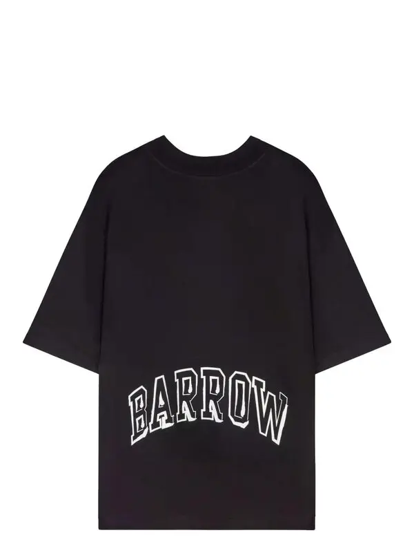 BARROW Smiley Face-print T-shirt - Black