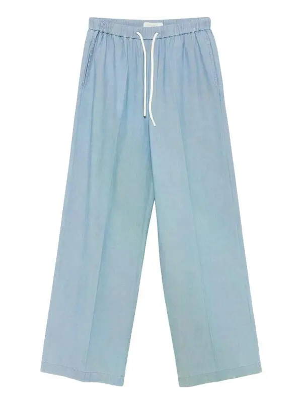 CIRCOLO 1901 Chambray Trousers - Blue