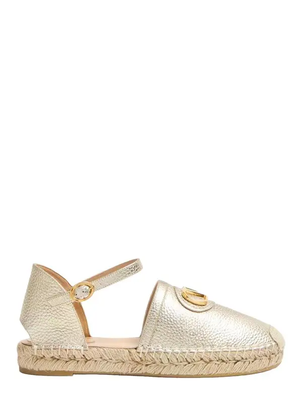 Valentino Garavani V-logo Signature Espadrilles - Gold