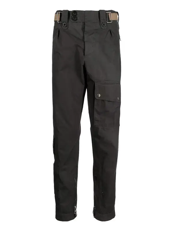 N.peal Straight Leg Combat Trousers - Grey