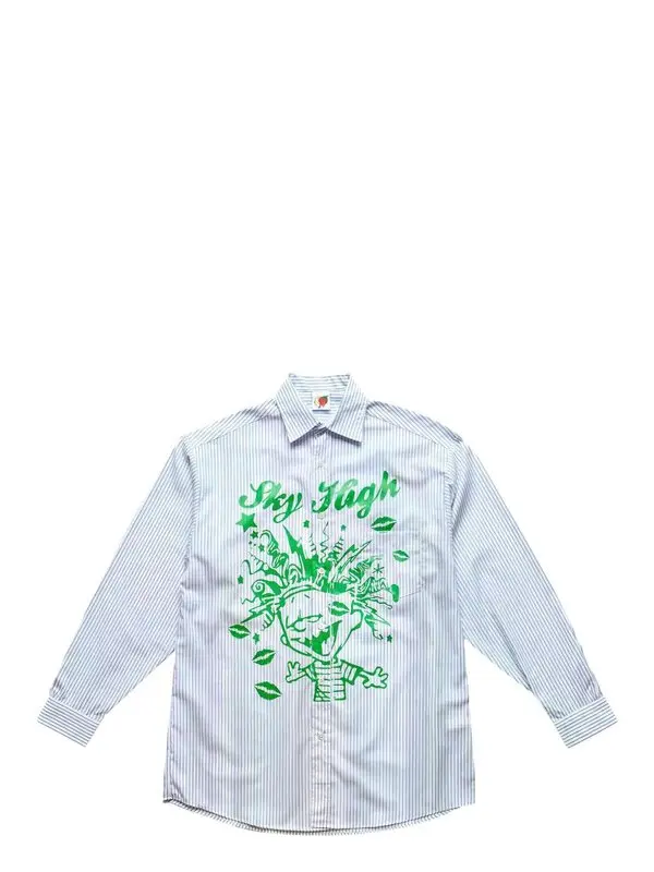 SKY HIGH FARM WORKWEAR Mindblown Shirt - Blue