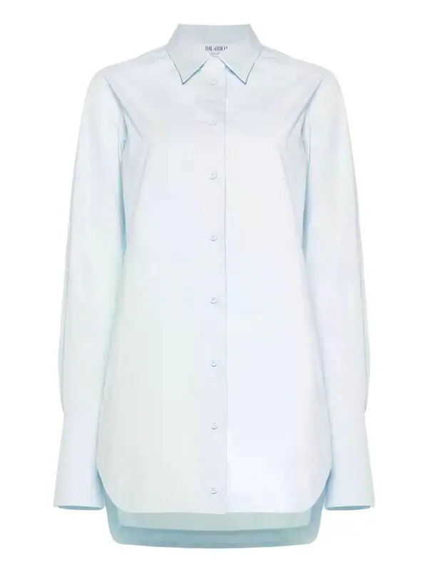 Attico Button-fastening Shirtdress - Blue