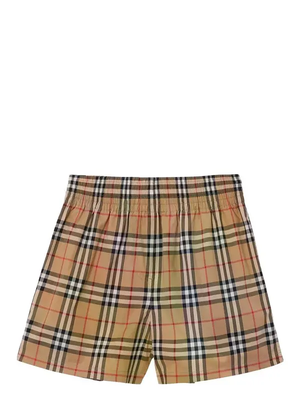 Burberry Vintage Check Side-stripe Shorts - Neutrals
