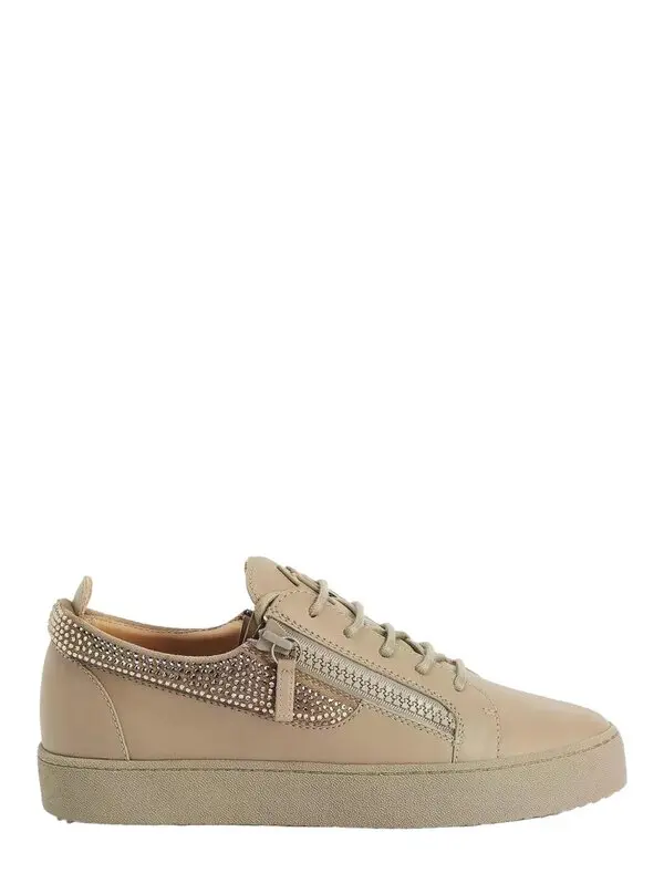 GIUSEPPE ZANOTTI Frankie Double-zip Low-top Sneakers - Neutrals