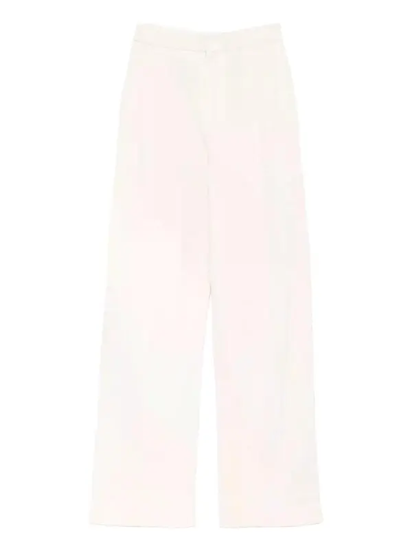 FORTE_FORTE Knitted Straight-leg Trousers - Neutrals
