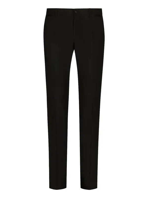 Dolce & Gabbana Straight-leg Tuxedo Trousers - Black