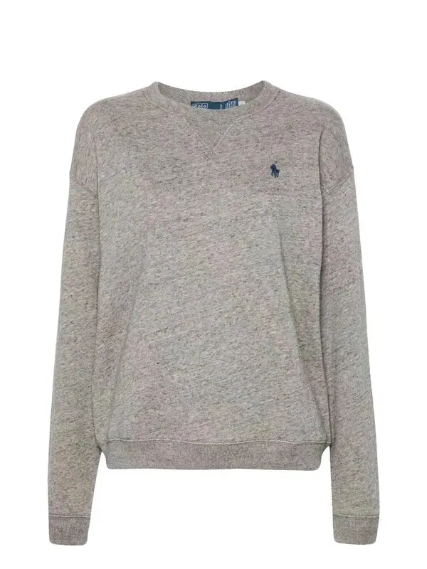 Polo Ralph Lauren Crew-neck Jersey Sweatshirt - Grey